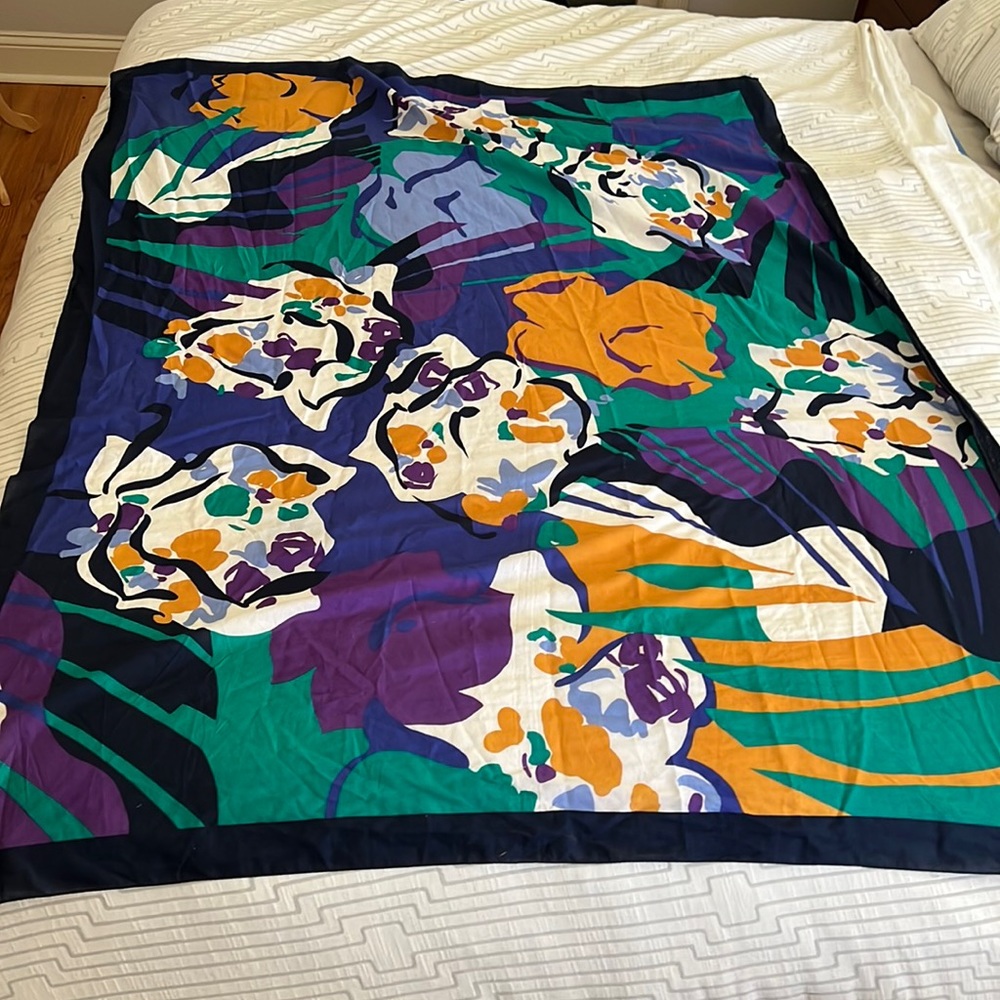 Vintage Harrods Made In Italy Scarf Multicolor - Gem